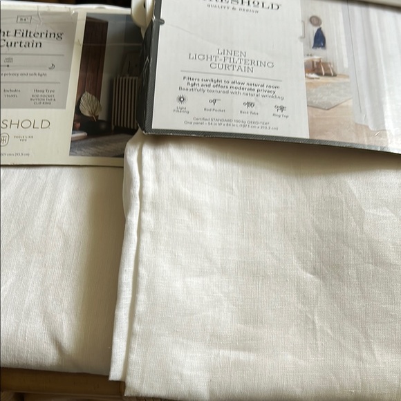 Threshold | Accents | Threshold Linen Lightfiltering Curtain | Poshmark